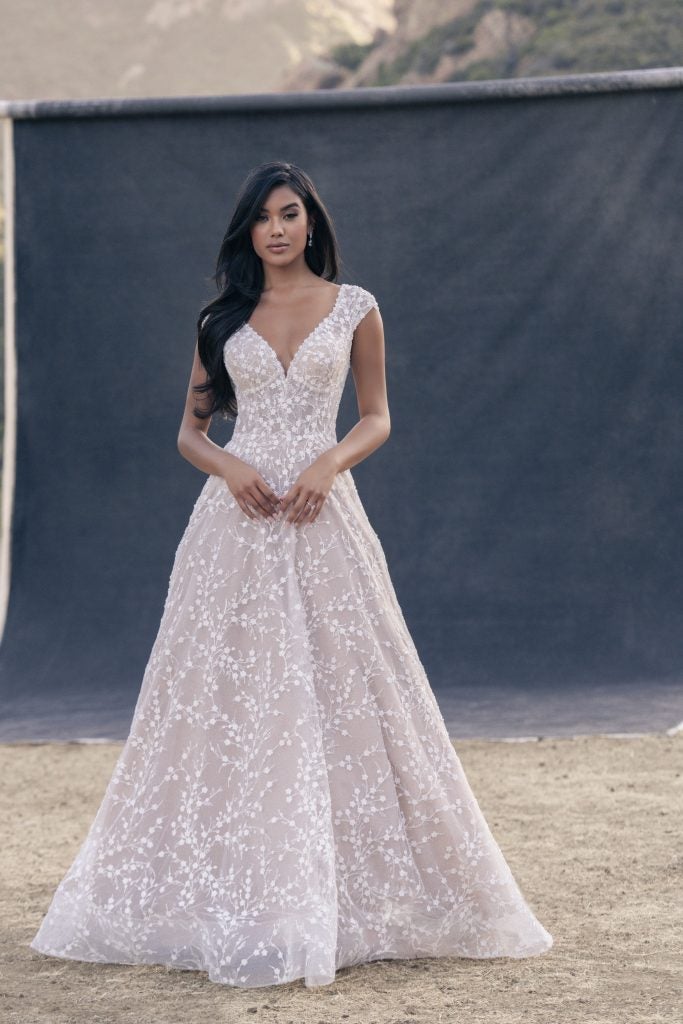 Cap Sleeve Beaded Ball Gown | Kleinfeld Bridal