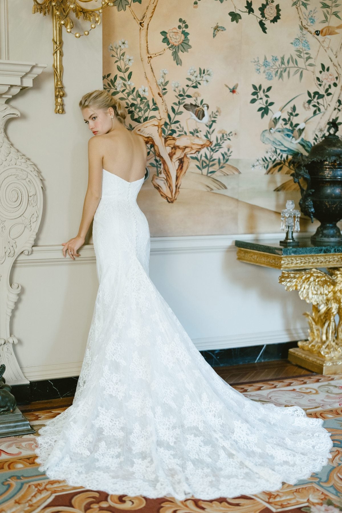 Simple Lace Fit-and-Flare Wedding Dress | Kleinfeld Bridal