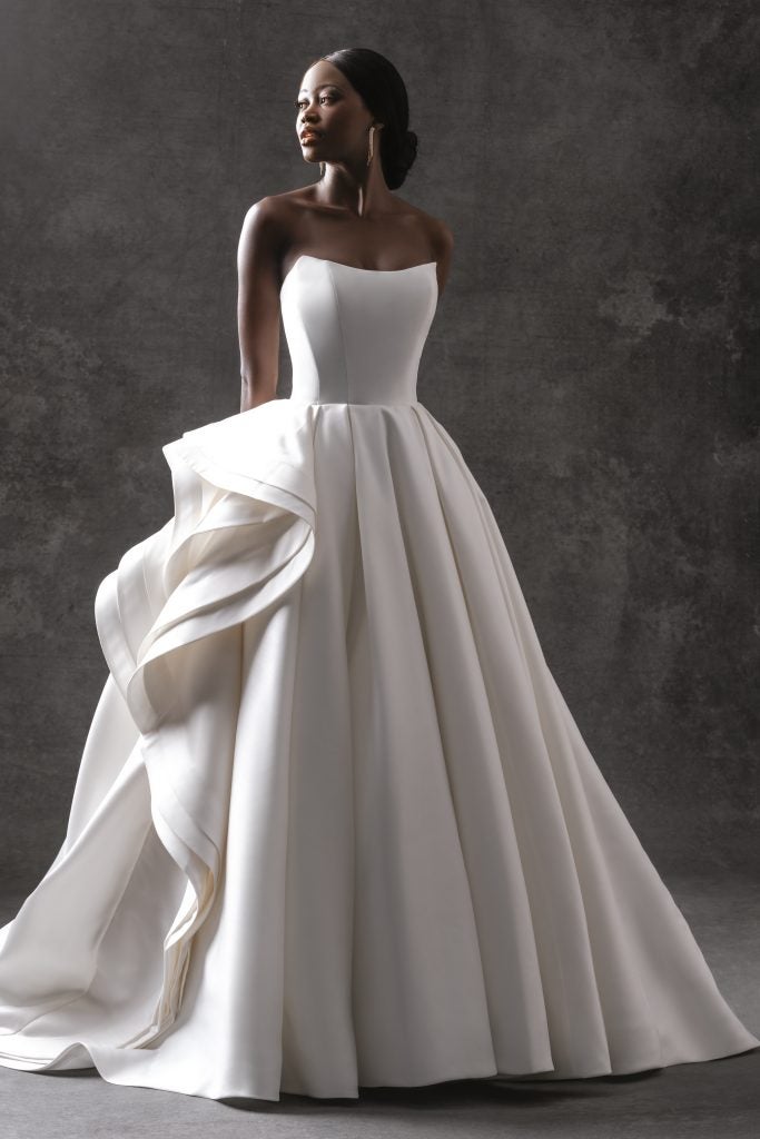 Chic And Unique Architectural Ball Gown | Kleinfeld Bridal
