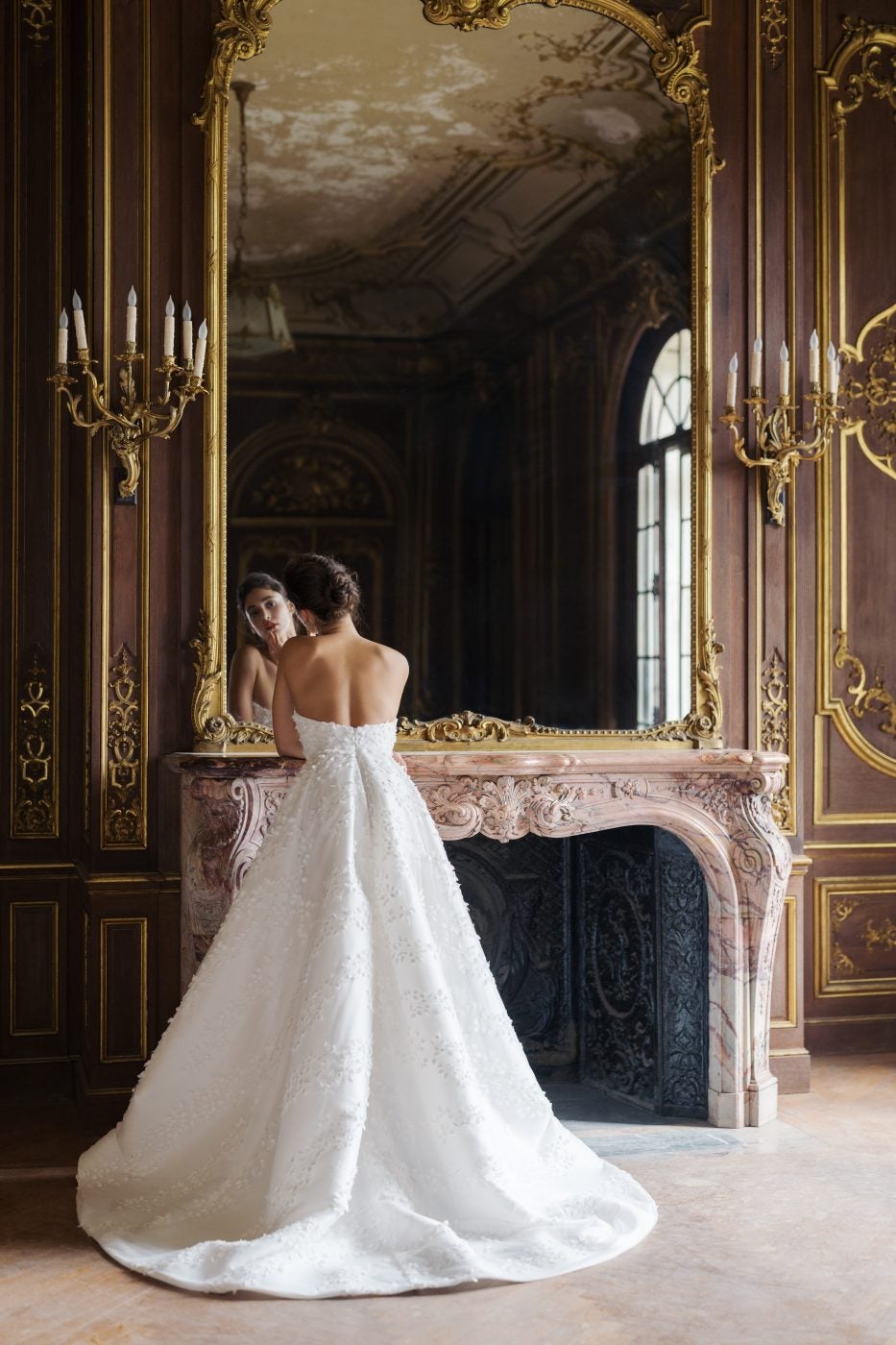 Embroidered Chic A-Line Wedding Dress | Kleinfeld Bridal