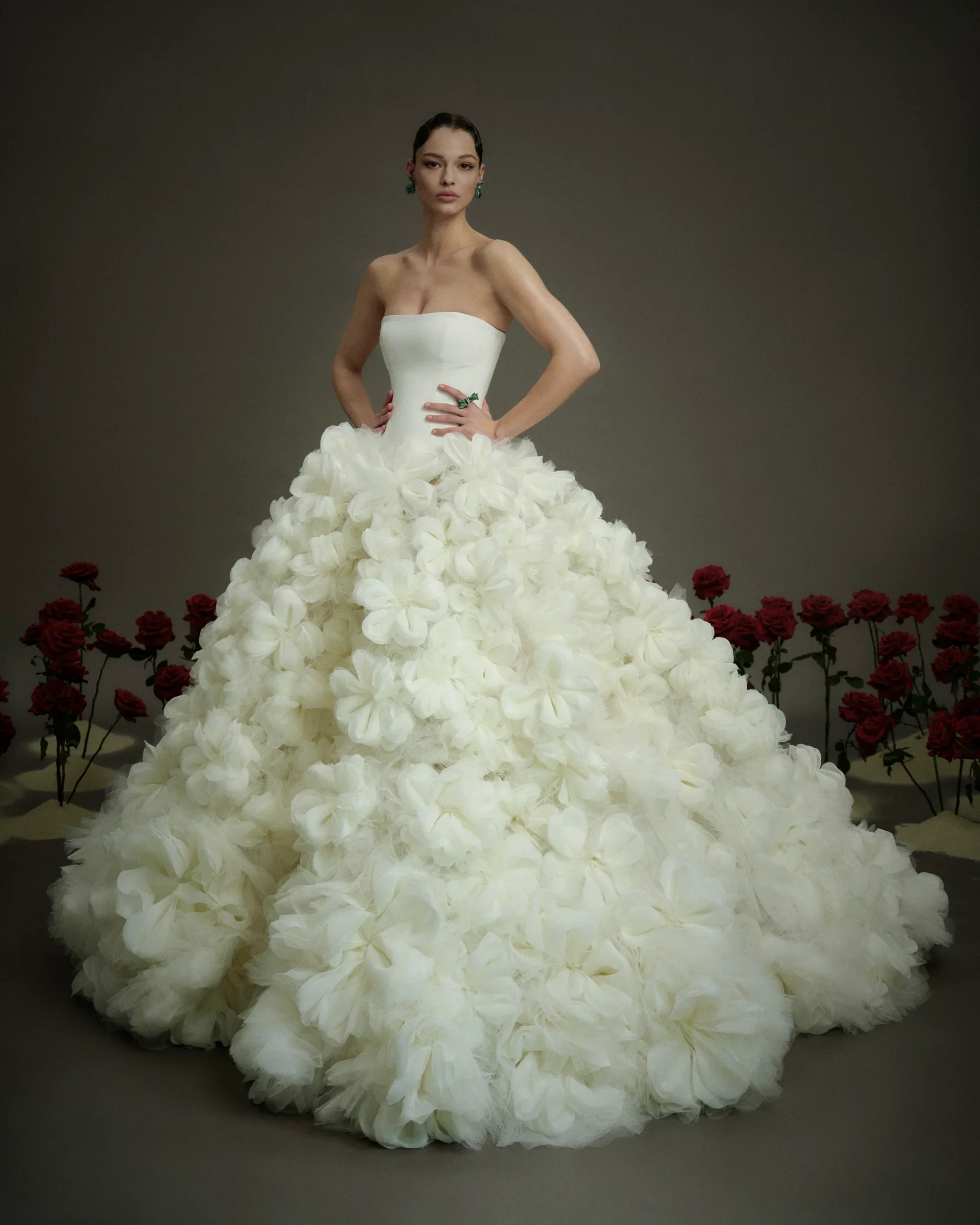 Romantic And Dramatic 3D Floral Ball Gown | Kleinfeld Bridal