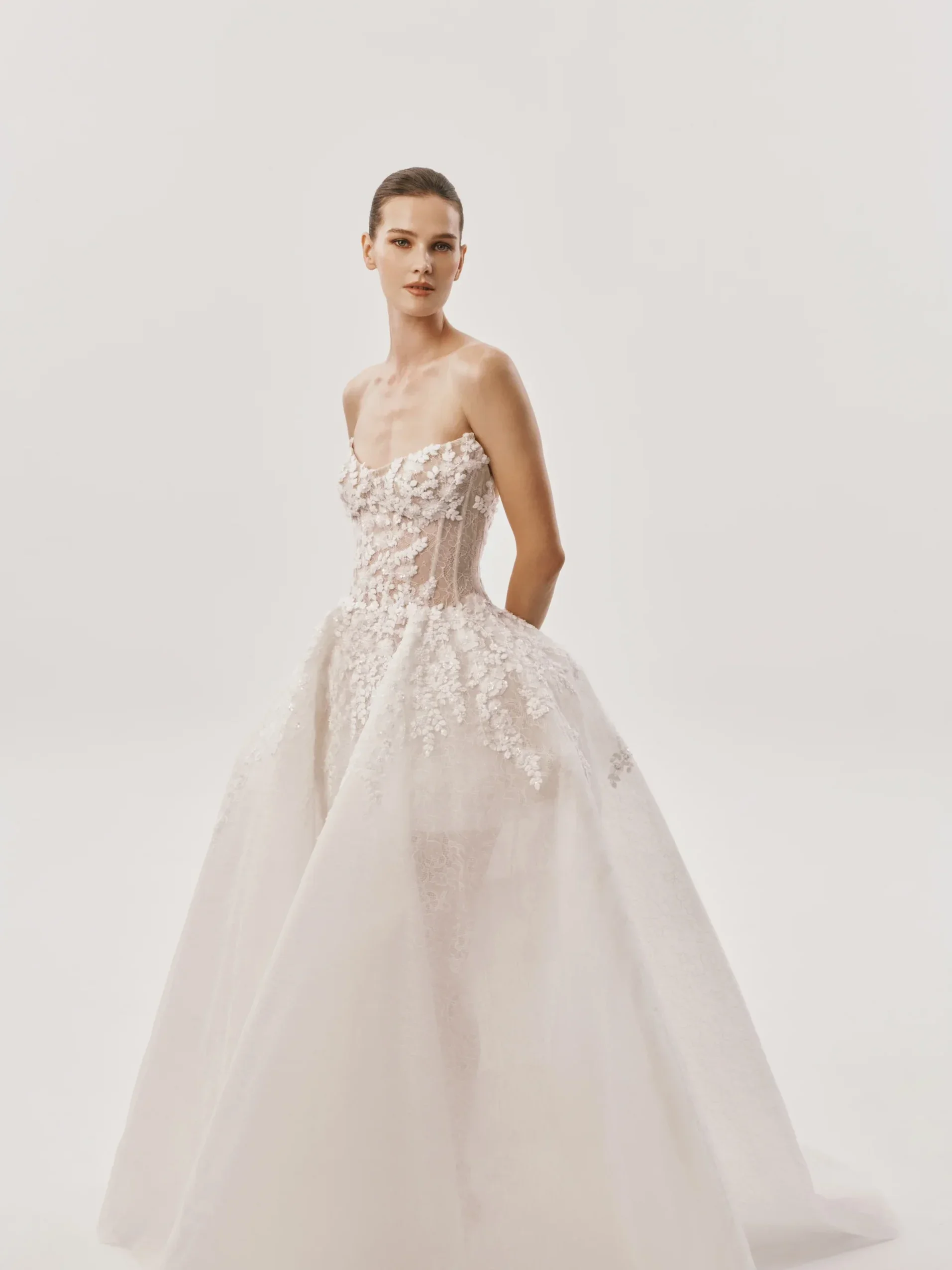 Ethereal And Romantic Sheer Lace Ball Gown | Kleinfeld Bridal